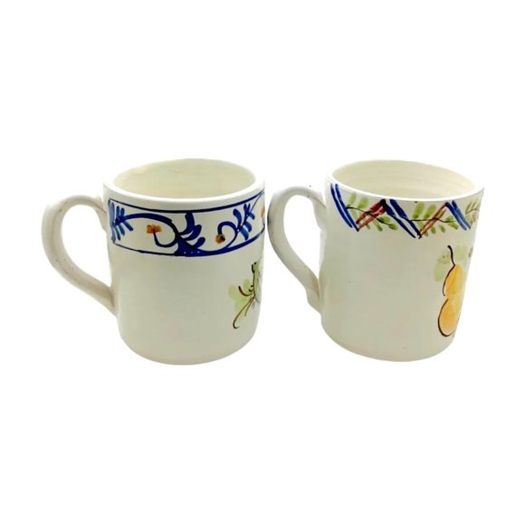 Rosanna | Dining | Rosanna Italy Coffee Tea Mugs Set Of Two Fruit Food ...